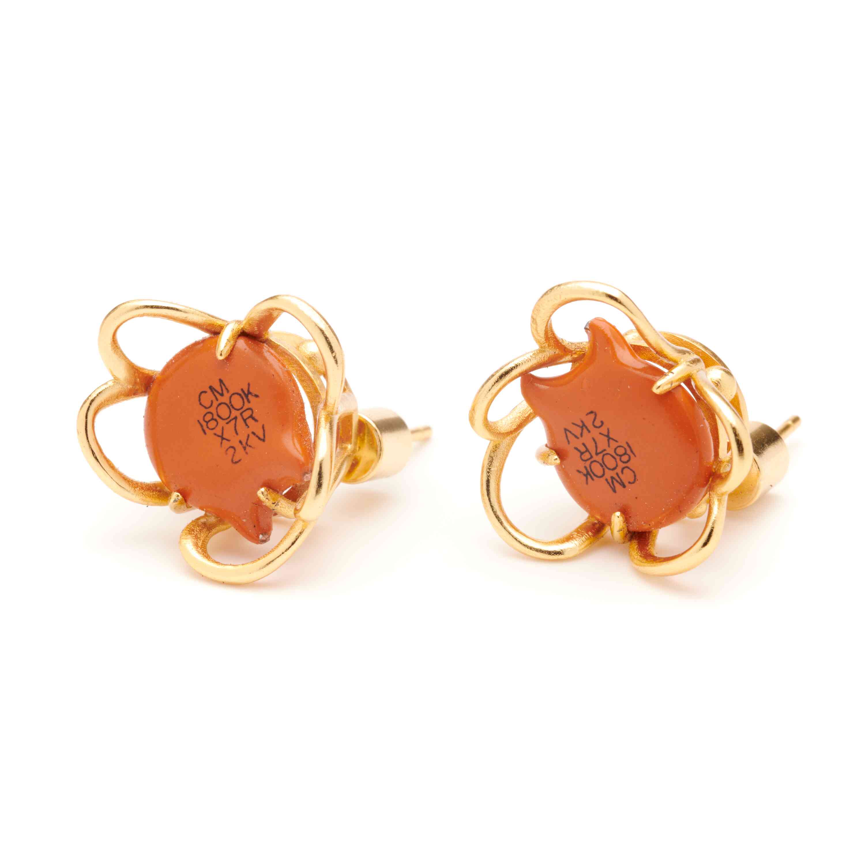 Meta Blossom Earrings 18ct gold-plate Xinyi Chen – London Museum