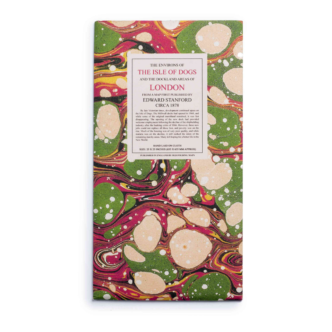 The Environs of the Isle of Dogs Cloth Map Print 1905 – London Museum