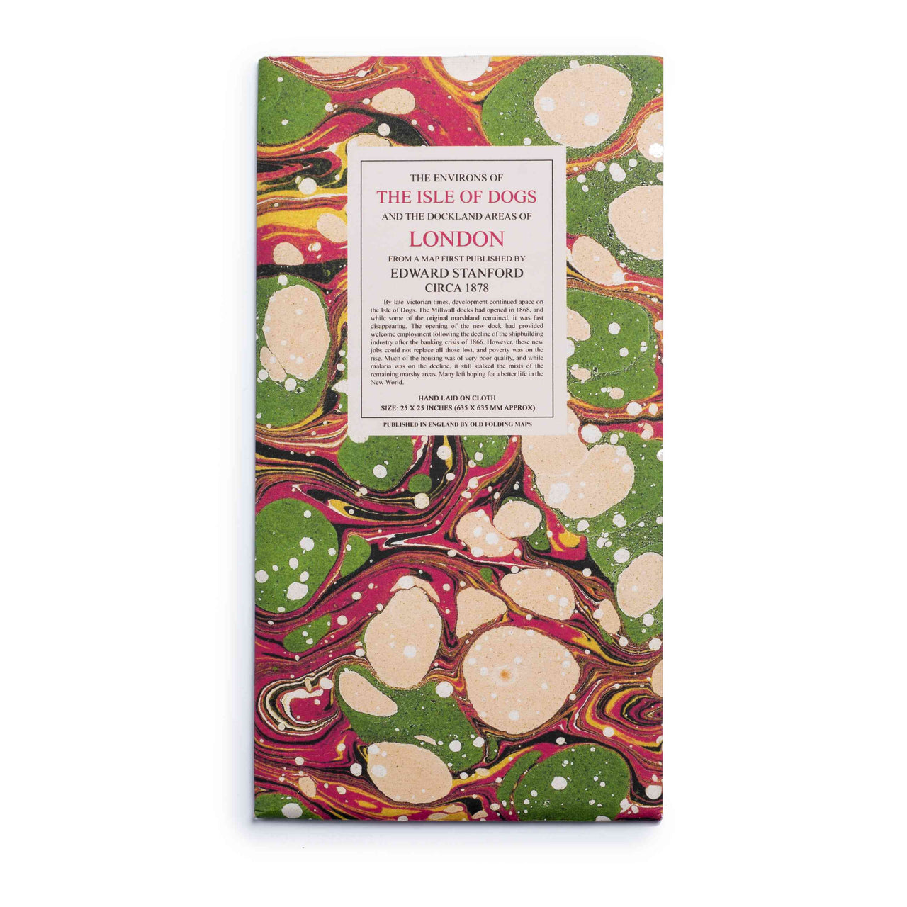 The Environs of the Isle of Dogs Cloth Map Print 1905 – London Museum