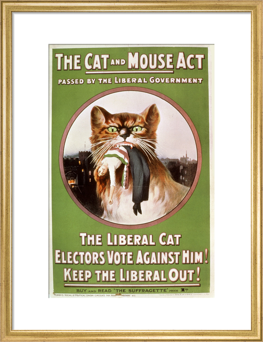 The Cat and Mouse Act poster 1914 – London Museum