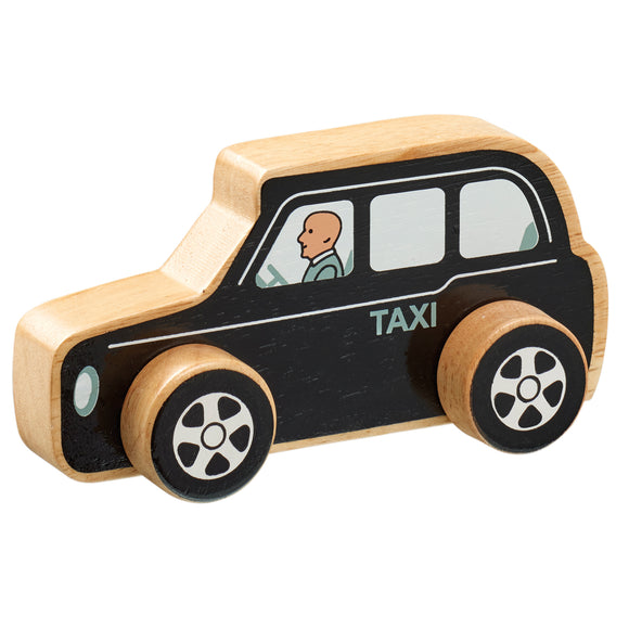 Wooden Black Taxi Push-Along – London Museum